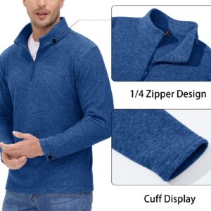 MAGCOMSEN Mens Shirts Long Sleeve Slim Fit Outdoor Sweatshirts Men Quick Dry Shirts Casual Shirts Mens Fishing Shirts Winter Fleece Jacket Running Shirts