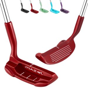 mazel chipper club pitching wedge for men & women,36/45 degree - save stroke from short game,right hand (wine red, 36 degree)