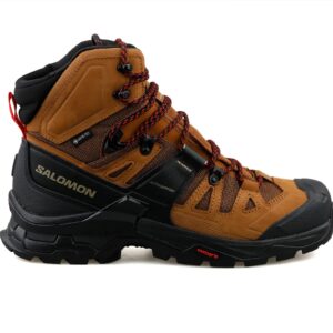 Salomon Quest 4 GTX Hiking Boots Mens Sz 10 Rubber/Black/Fiery Red