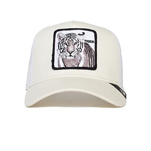 Goorin Bros. The Farm Unisex Original Adjustable Snapback Trucker Hat, White (White Tiger), One Size