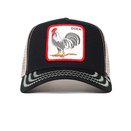 Goorin Bros. The Farm Unisex Original Adjustable Snapback Trucker Hat, Black (The Cock), One Size