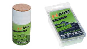 zumwax ski/snowboard/nordic/cross-country racing wax bundle - universal rub on & iron on high speed waxes