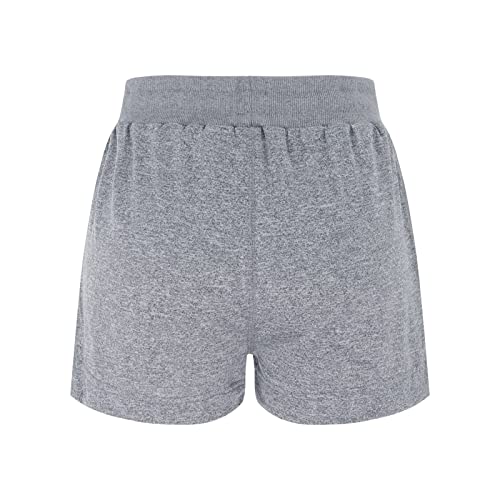 Running Shorts for Women Comfy Drawstring Elastic Waist Pocket Valentines Day Stretchy Sports Athletic Shorts Lounge Pants Biker Shorts Women (Grey,XXL)