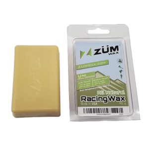 ZUMWax Ski/Snowboard/Nordic/Cross-Country Racing Wax Bundle - Universal Natural Iron ON & RUB ON Waxes