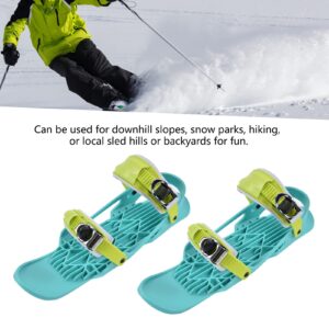 Ski Skates for Men Women Kids, Adjustable Short Mini Ski Skates, Winter Outdoor Skiing Mini Sled Snowboard Sled Shoes, Skiskates Mini Snowboard Snowskates