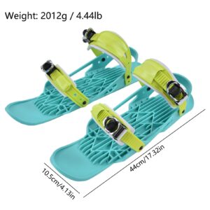 Ski Skates for Men Women Kids, Adjustable Short Mini Ski Skates, Winter Outdoor Skiing Mini Sled Snowboard Sled Shoes, Skiskates Mini Snowboard Snowskates