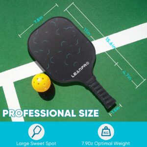 Pickleball Paddles Set of 2 Rackets with 4 Balls and 1 Pickleball Bag Pickle Ball Rackets for Women & Men with Grip Tape Pickleball Set Racquet Lightweight (Honeycomb)