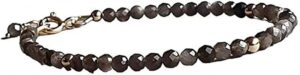 yonku obsidian bracelet, gift for her, protection bracelet, obsidian je yo-brace-7223