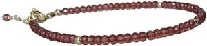 yonku garnet bracelet, january birthstone, garnet stacking bracelet, garnet jewelry, gift for w yo-brace-7190