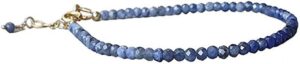 yonku sodalite ombre bracelet, healing crystal jewelry, blue gemstone stacking brac yo-brace-7180