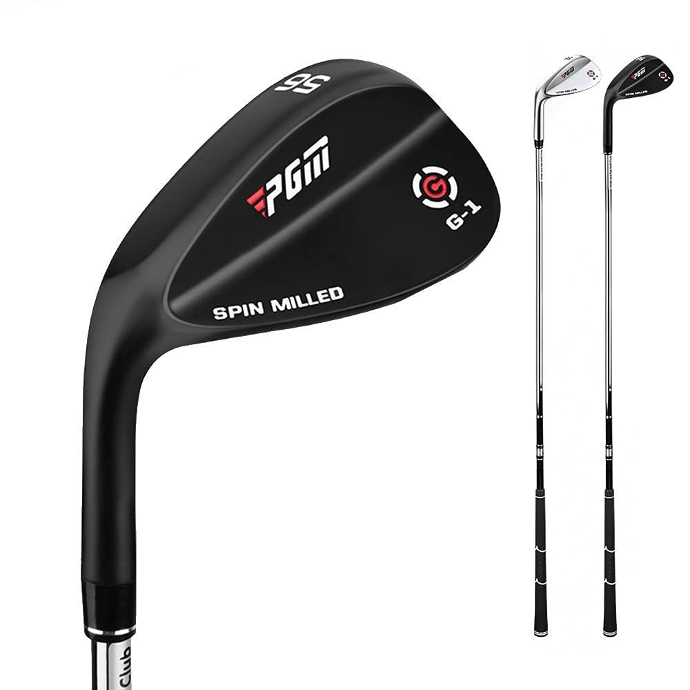 56/60Degree Left Handed Golf Sand Wedge, Men Women Golf Clubs Wedges, Lefthand Golf Pitching Chipping Wedge (Black,56D)