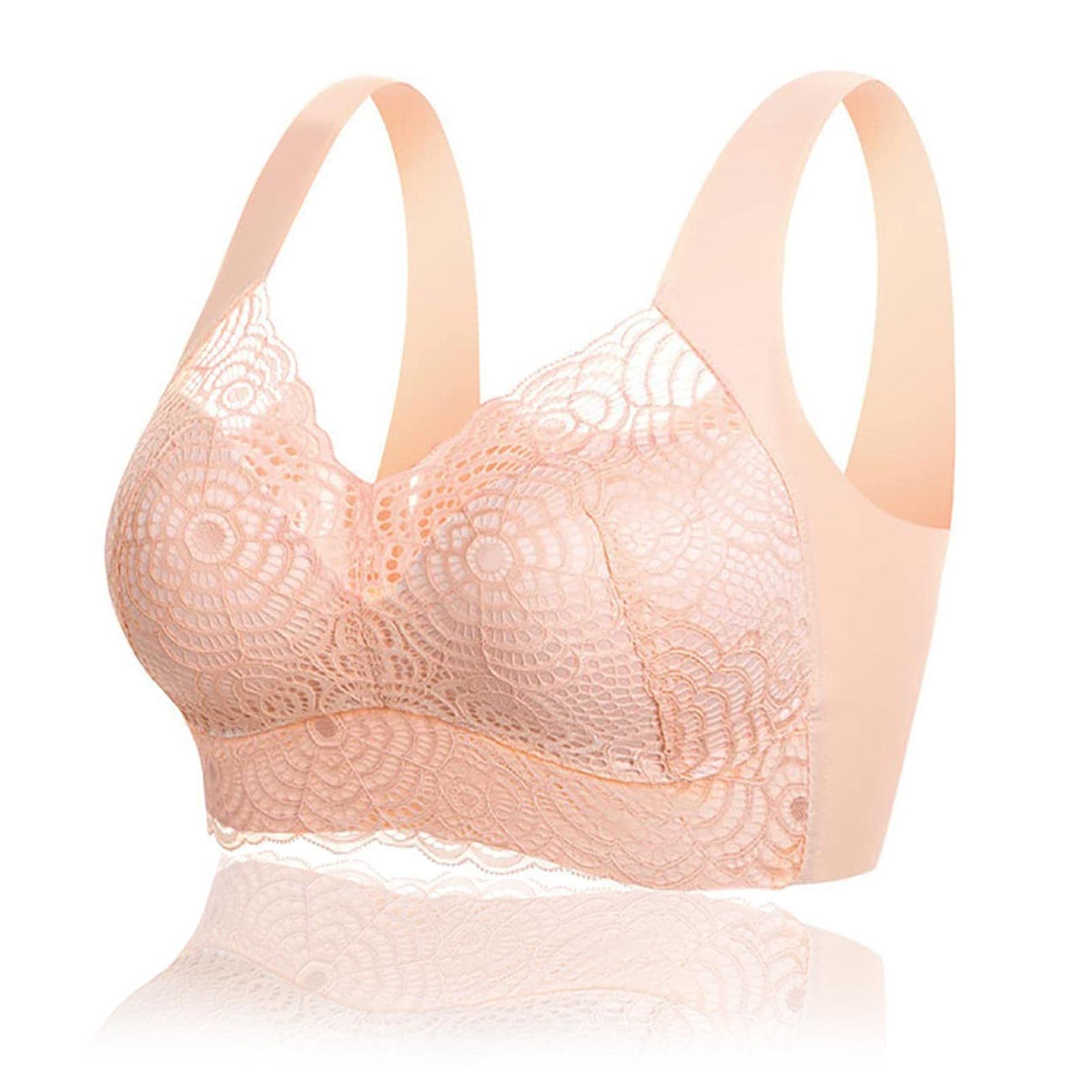 Dfcdcoo PrettyHealth Lymphvity Detoxification and Shaping & Powerful Lifting Bra for Women (skin colour,XL)