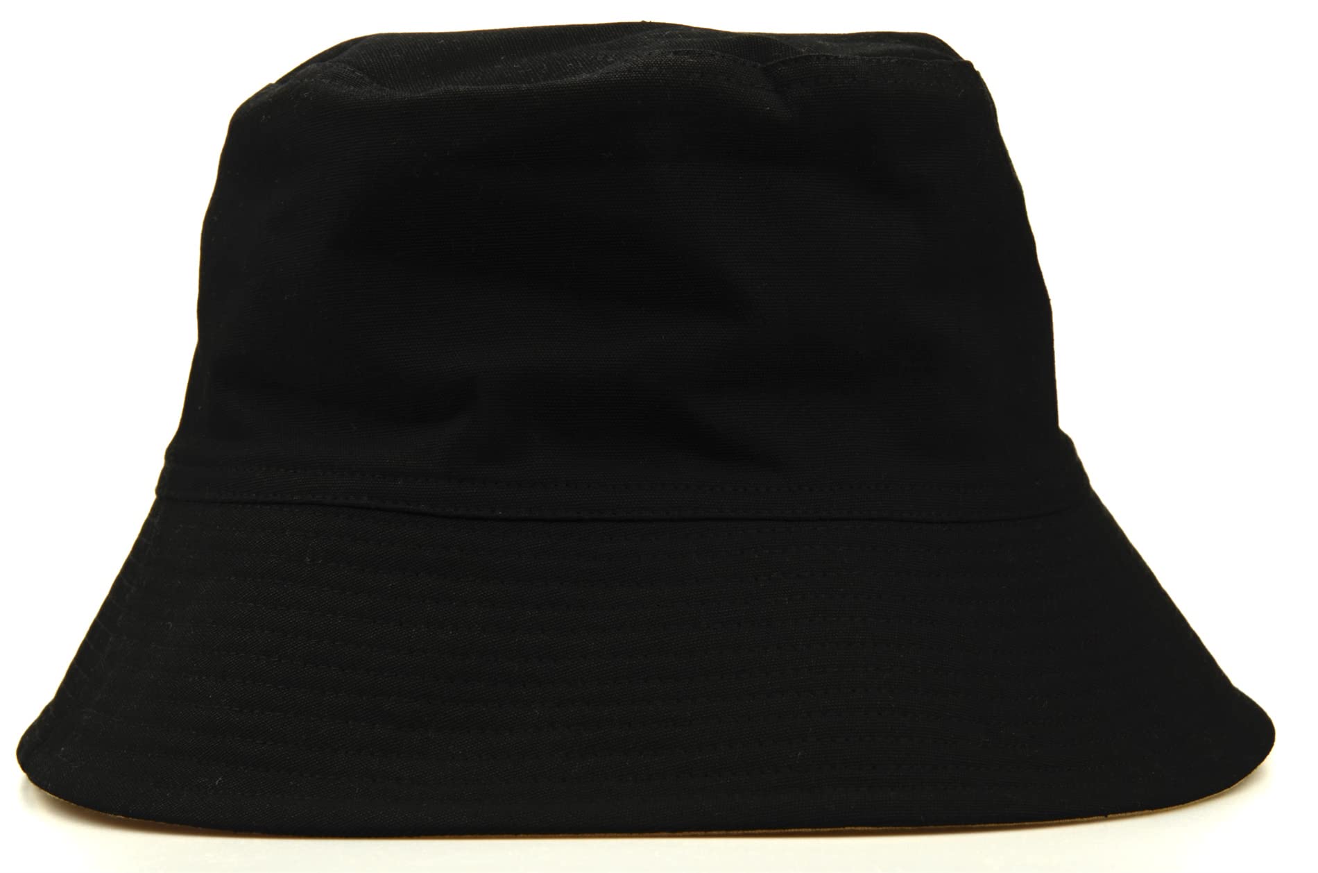 MUNULA Extra Large Bucket Hats XXL Hats for Men Big Head Oversized Cotton Reversible Unisex Fishing Hat 23.6"-25.6" Outdoor (Black/Khaki)