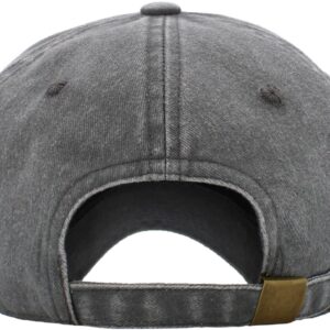 KB-PG-Low Washed Gray Original Classic Low Profile Cotton Hat Men Women Baseball Cap Dad Hat Adjustable Unconstructed Plain Cap