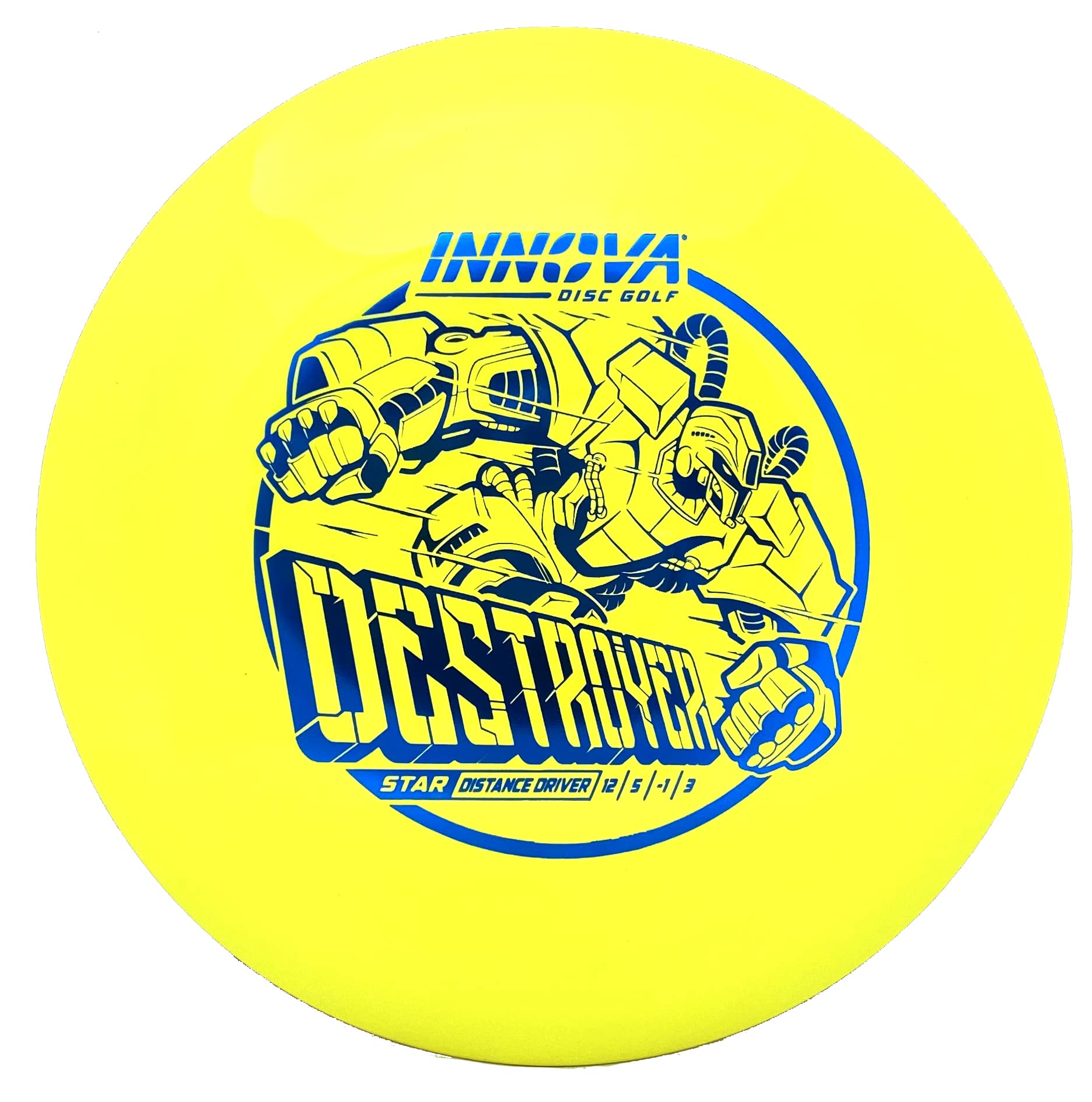 Innova Discs Star Destroyer 2023 Robot Stamp Disc Golf Driver – Distance Driver for Disc Golf (170-172g)