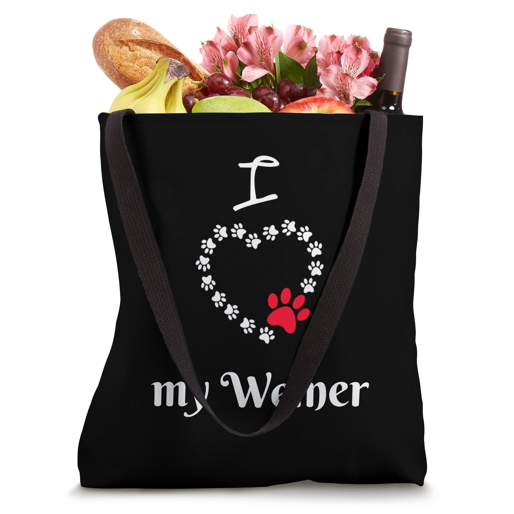 Dachshund Weiner Dog - I love my Weiner Tote Bag