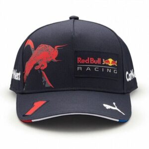 puma red bull racing max verstappen adjustable snapback baseball hat navy