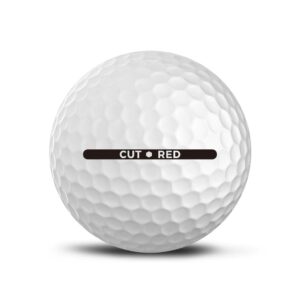 Cut Red Golf Balls (2 Dozen - 24 Golf Balls)