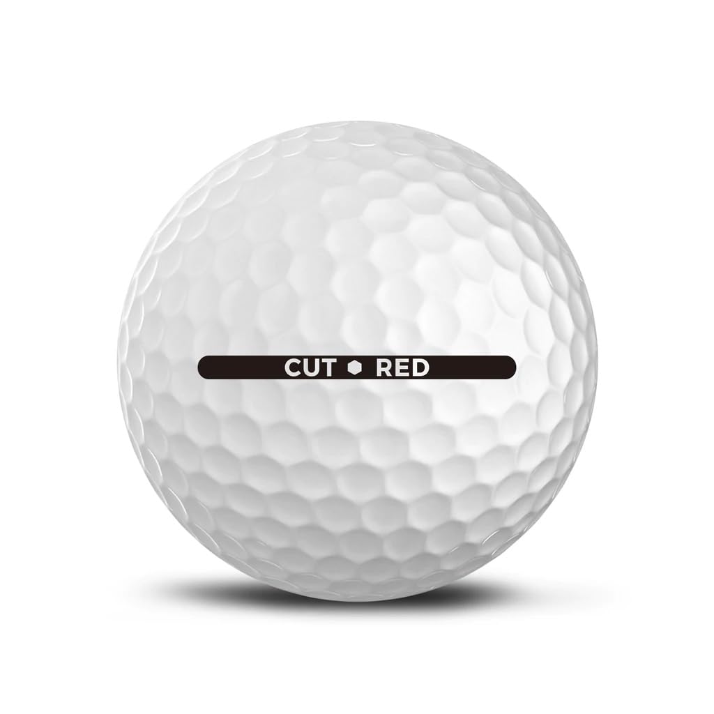 Cut Red Golf Balls (2 Dozen - 24 Golf Balls)