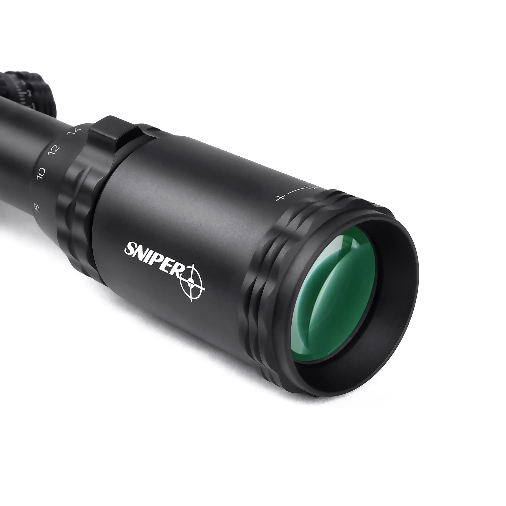 FSI 6-24x50 AO Rifle Scope SFP R/G/B Illuminated Reticle with Scope Rings