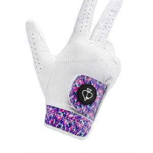 Pins & Aces - Vivid Camo Golf Glove Design - Premium AAA Cabretta Leather, Long-Lasting Durable Tour Glove for Men or Women - Premium Leather Golf Glove Left & Right Hand (Medium/Large, Right)