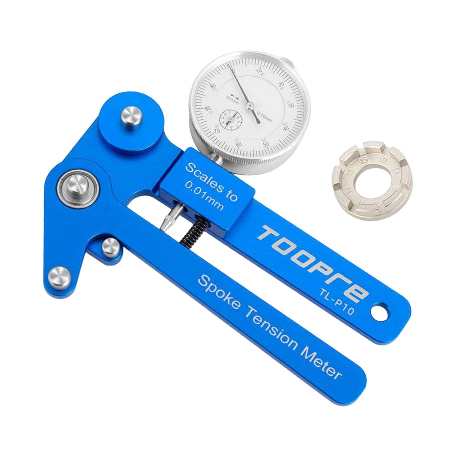 rockible Bike Spoke Tension Meter Measuring Tool Professional Mountain Bike Rim Adjustment Tensiometer Bike Wheel Repair Tool Bike Accessory Portable, Mechanical Meter