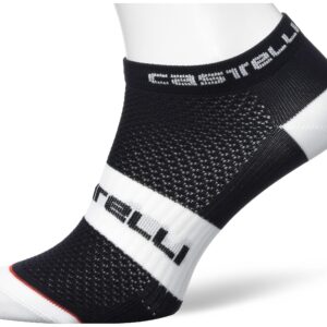 Castelli Lowboy 2 Sock Black White, L/Xl