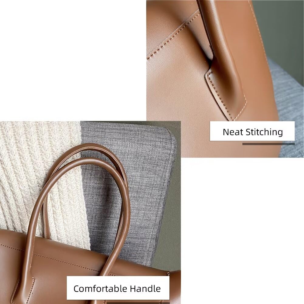 EDIWER Tote Handbag for Women Casual Work Bag Water Resistant Top Handle Bag Large Capacity Shoulder Satchel for Travel