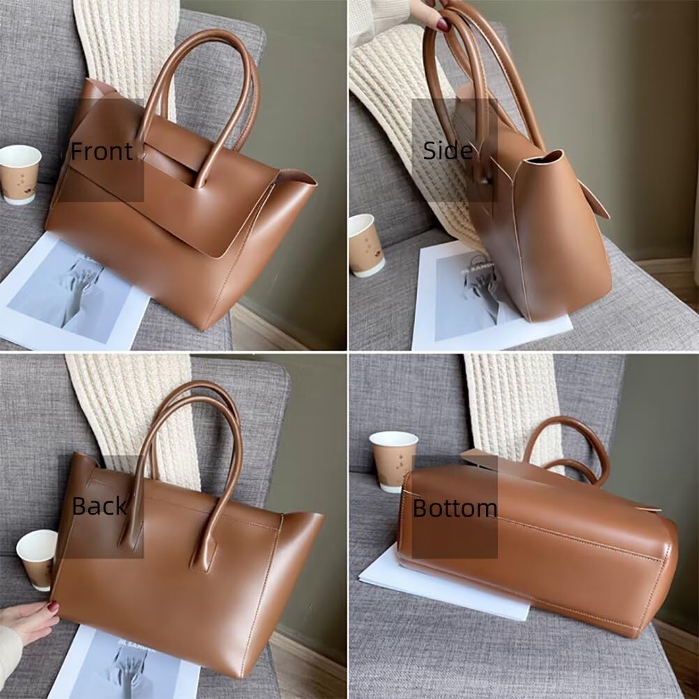 EDIWER Tote Handbag for Women Casual Work Bag Water Resistant Top Handle Bag Large Capacity Shoulder Satchel for Travel