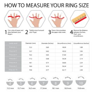 Truly Alpha Ceramic Rings for Women - Classic Wedding Rings for Men & Woman | 3mm, Ceramic Ring Band | Ceramic Ring for Men | Wedding Bands for Her & Mens Rings | Mens Wedding Band Size 8