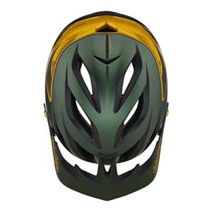 Troy Lee Designs A3 Uno Adult Bicycle Helmet MIPS EPP EPS Premium Lightweight 16 Vents 3-Way Adjustable Detachable Visor All Mountain Enduro, Gravel, Trail, BMX, Off-Road MTB (Green, MD/LG)