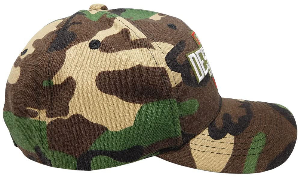 Trade Winds Ron Desantis for President 2024 USA Map Woodland Camouflage Camo Adjustable Embroidered Cotton Polyester Blend Hat Cap