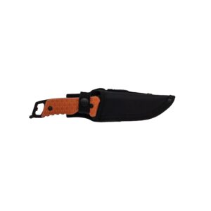 Uncharted Supply Empire Knife – 5” Long Emergency Survival Kit Necessity with Protective Case and Sharpening Stone – Perfect for Hunting, Camping, Fishing, EDC