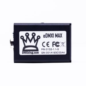 DMXking eDMX1 MAX – Ethernet ArtNet/sACN DMX Adapter (5-pin)