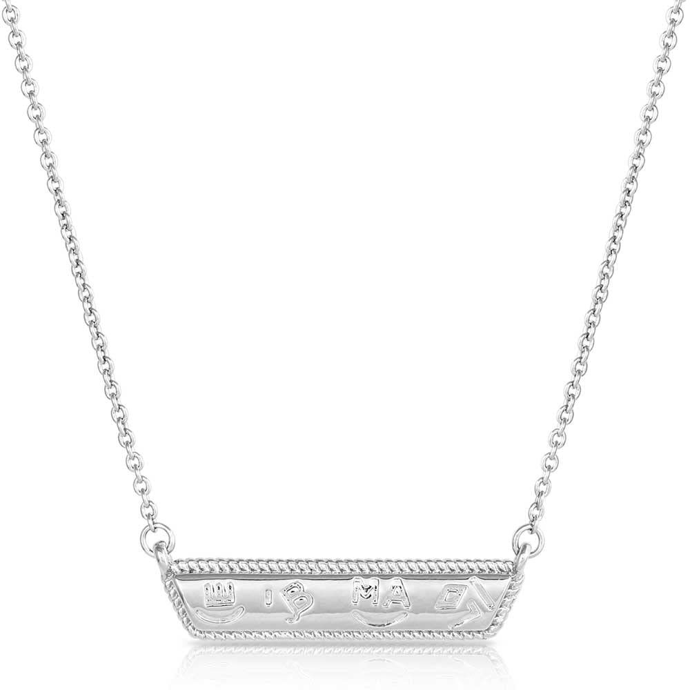 Montana Silversmiths Western Lifestyle Women's Bar Necklace (High Noon Cobblestone)