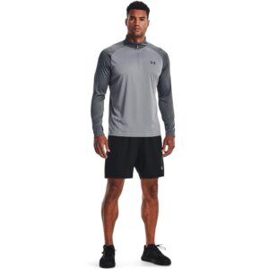 Under Armour Men's Velocity 2.0 1/4 Zip, (036) Steel Light Heather/Pitch Gray Light Heather/Pitch Gray, Medium