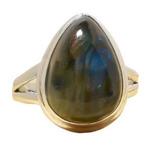 saniya jewelry genuine labradorite pear gemstone real 925 sterling silver handmade ring for women