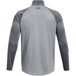 Under Armour Men's Velocity 2.0 1/4 Zip, (036) Steel Light Heather/Pitch Gray Light Heather/Pitch Gray, Medium