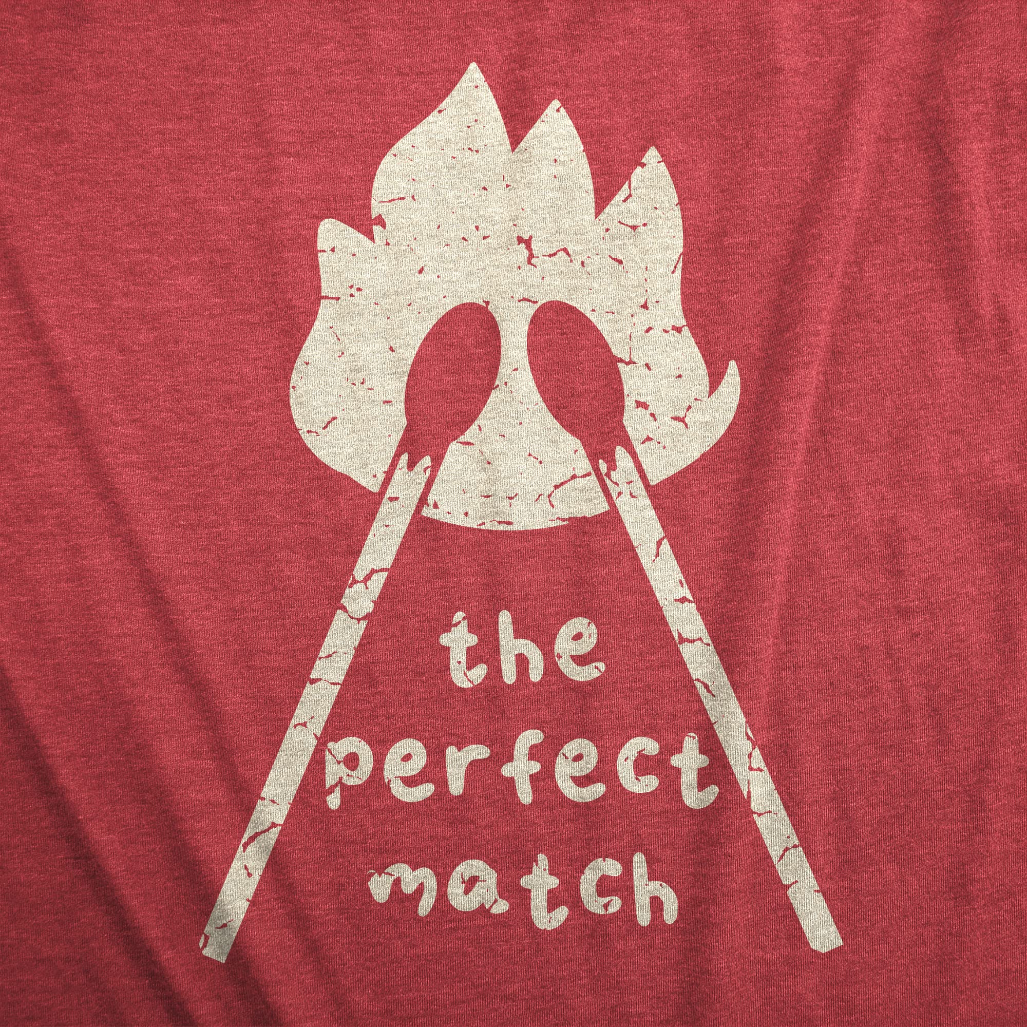 Mens The Perfect Match T Shirt Funny Valentines Day T Shirts for Men Mens Funny T Shirts Love T Shirt for Men Funny Sarcastic T Shirt Novelty Tees for Men Red - XL