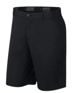 nike men's 10" flex core golf standard dri-fit shorts (34) (black)