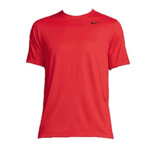 nike men's dri-fit legend fitness t-shirt red | black lg