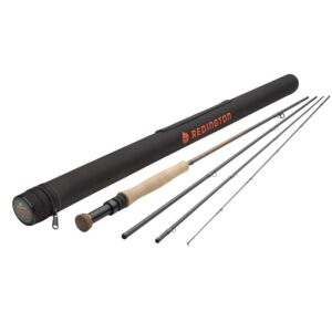 redington strike ii euro nymph fly fishing rod with tube, medium fast action, 4-pieces, 4wt 10'6"