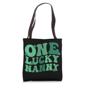 lucky nanny grandmother st. patrick's day nanny grandma tote bag