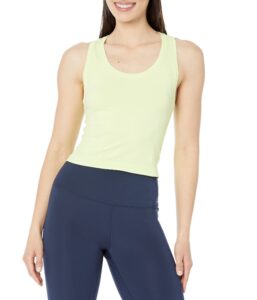 sweaty betty women's athlete cropped racer back seamless workout tank top