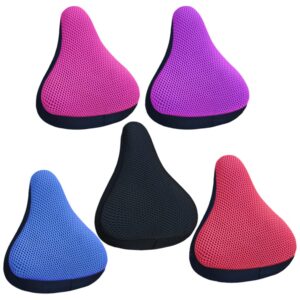 besportble road bike saddle cover 5pcs bicycle seat cover car seat bike nylon exercise seat