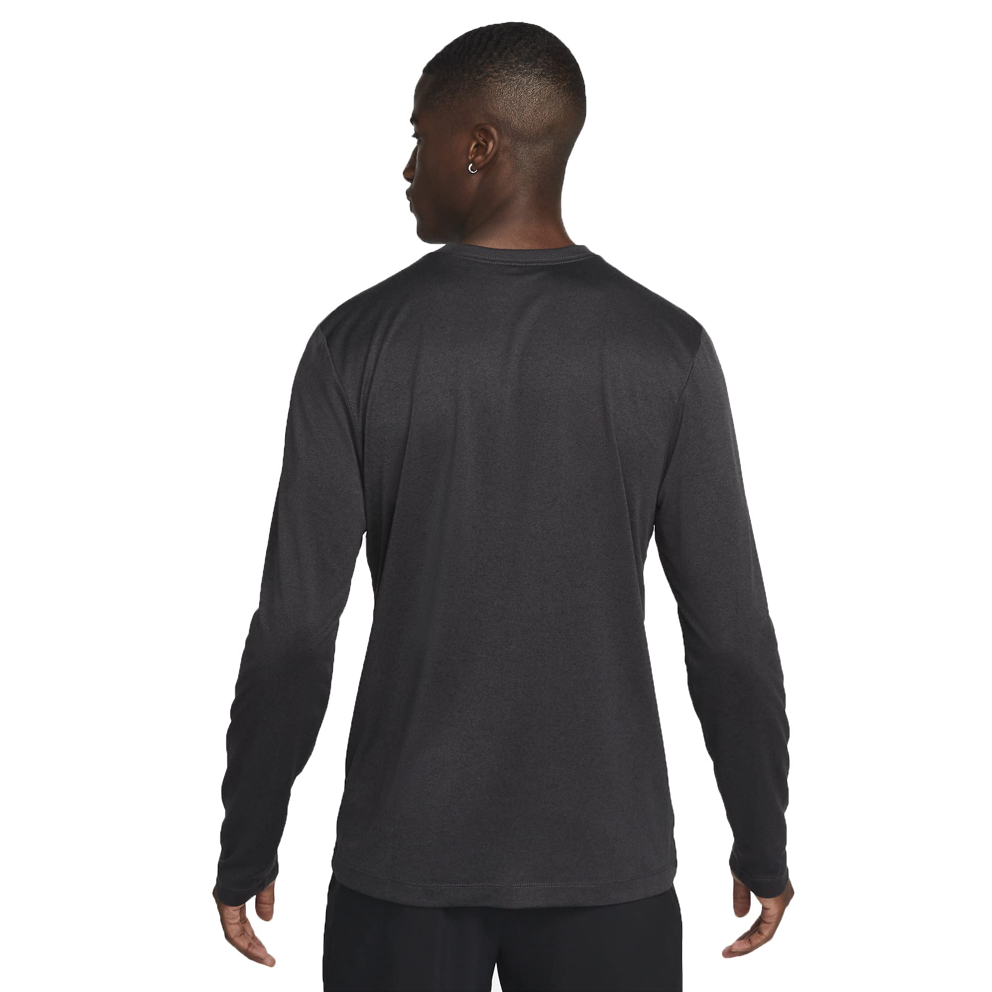 Nike Men's DriFit Training Top, Dark Gray Gray, Large