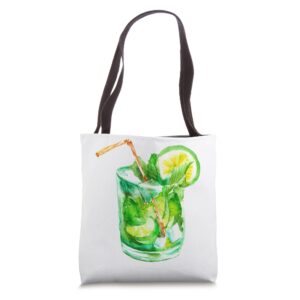 mojito cocktail shirt, party outfit, beach style, party tote bag