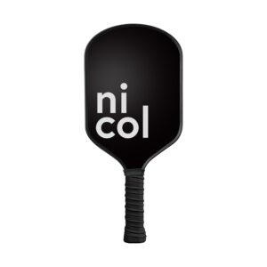 nicol pickleball 2024 p-one elongated pickleball paddle - t700p processed carbon fiber pickleball paddle for increased spin & control - aerodynamic curved pickleball racket with elongated handle