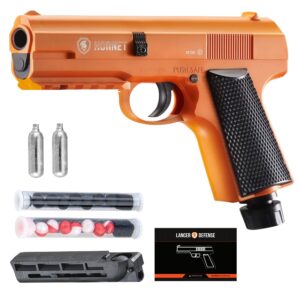 airsoft gun airsoft pistol co2 self defense .43 caliber, home personal security defense for co2 cartridges/rubber rounds/pepper balls