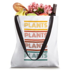 Retro Plants Tote Bag